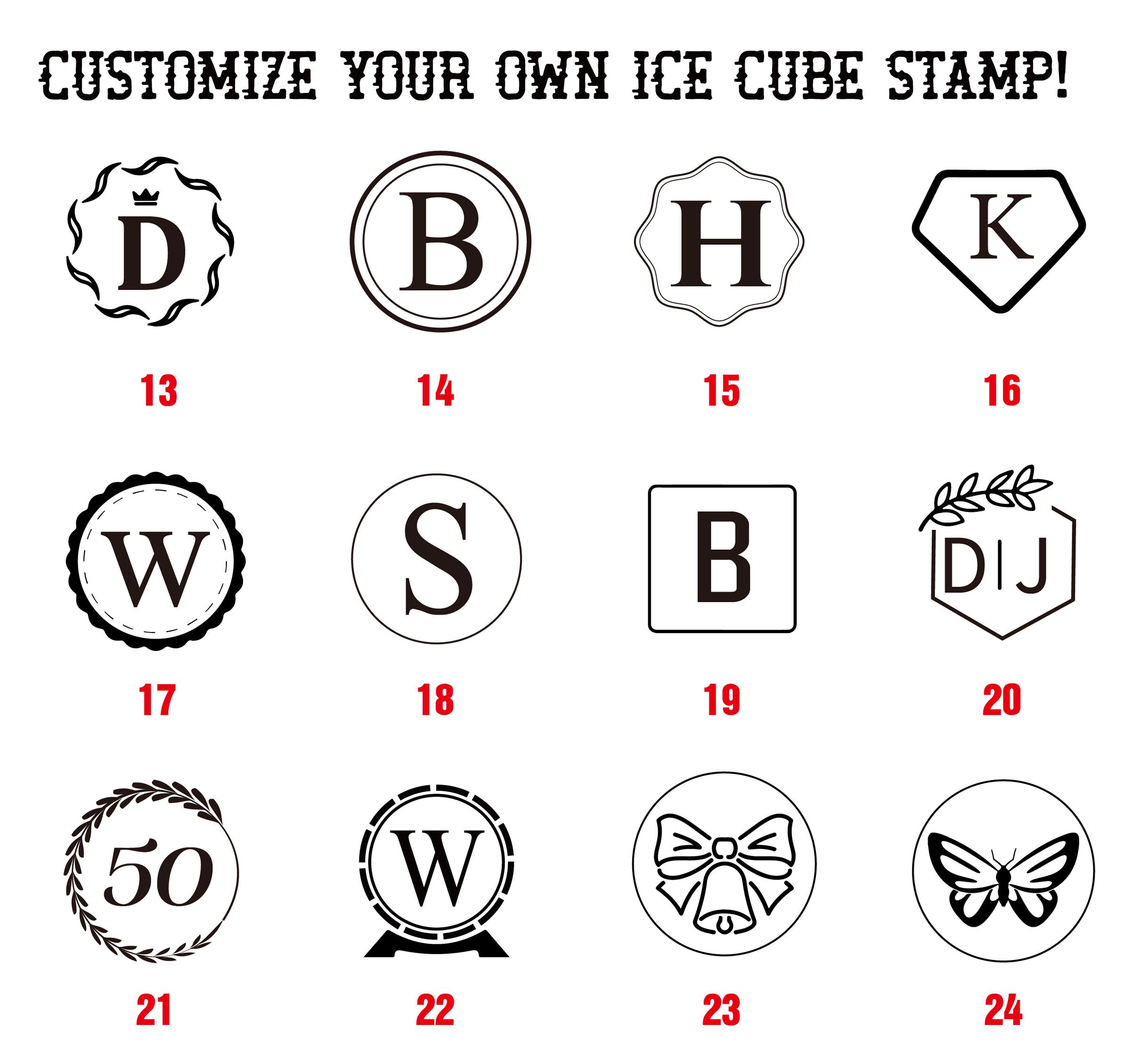 Customize Ice Stamp for Your Logo, Custom Ice Mold, Gift for Bartenders ...