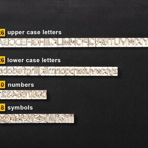 Custom Interchangeable Alphabet Stamp / Brass Metal Letters Stamp / 26 ...