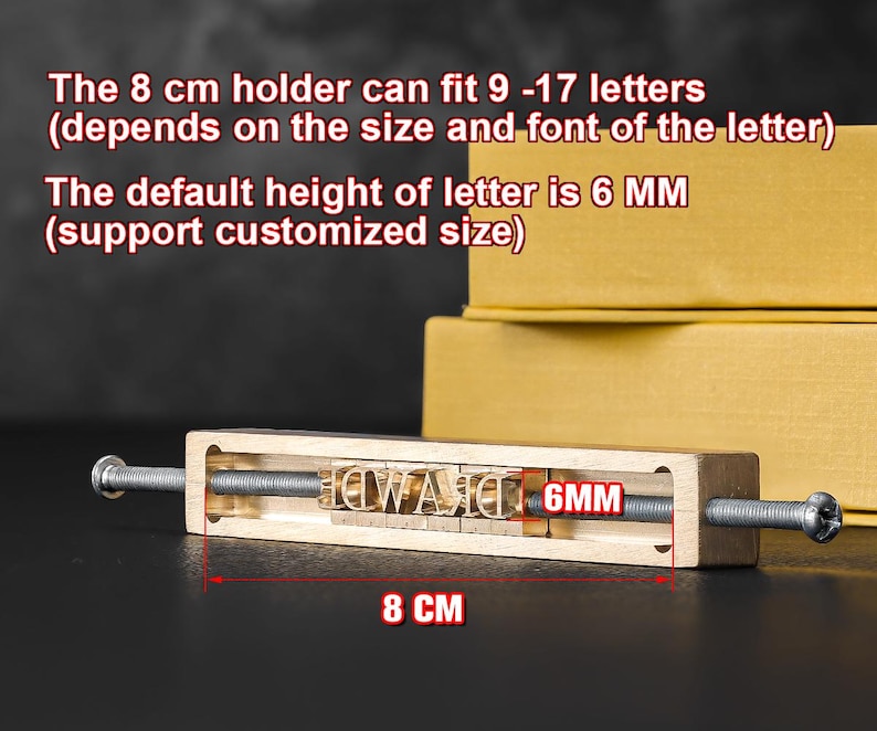 Custom Interchangeable Alphabet Stamp / Brass Metal Letters Stamp / 26 ...