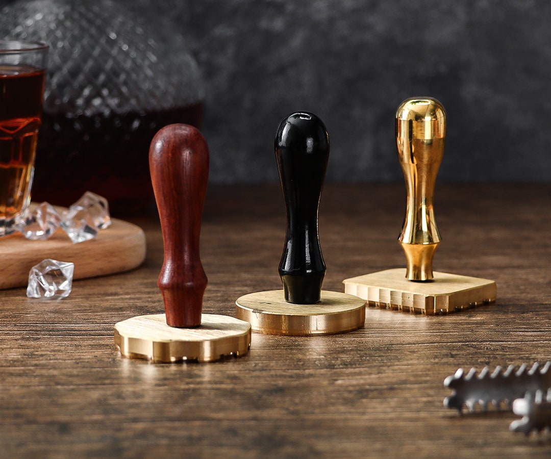 Ice Stamp Brass, Custom Logo Ice Cube Stamp, Cocktail Stamp ...