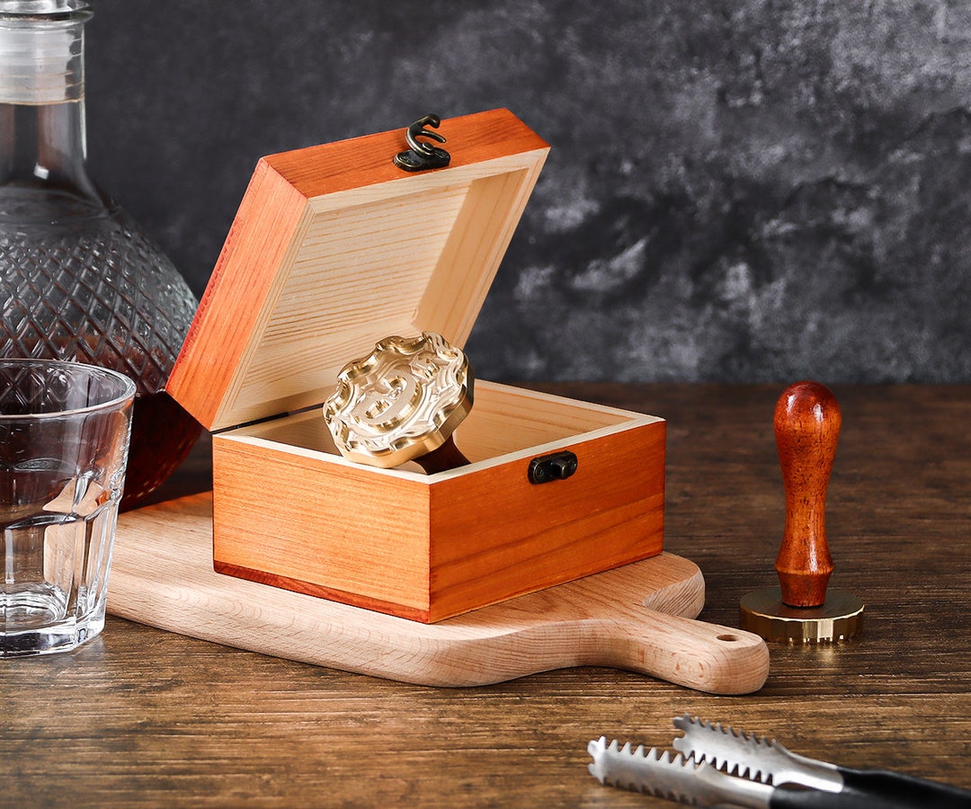 Text OR Logo, Gift for Him, Metal Embossing Stamp,personalized Ice ...