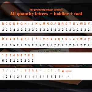 Interchangeable 26 Alphabet Stamps, Brass Metal Stamp, Heat Emboss With ...