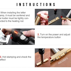 Interchangeable 26 Alphabet Stamps, Brass Metal Stamp, Heat Emboss With ...