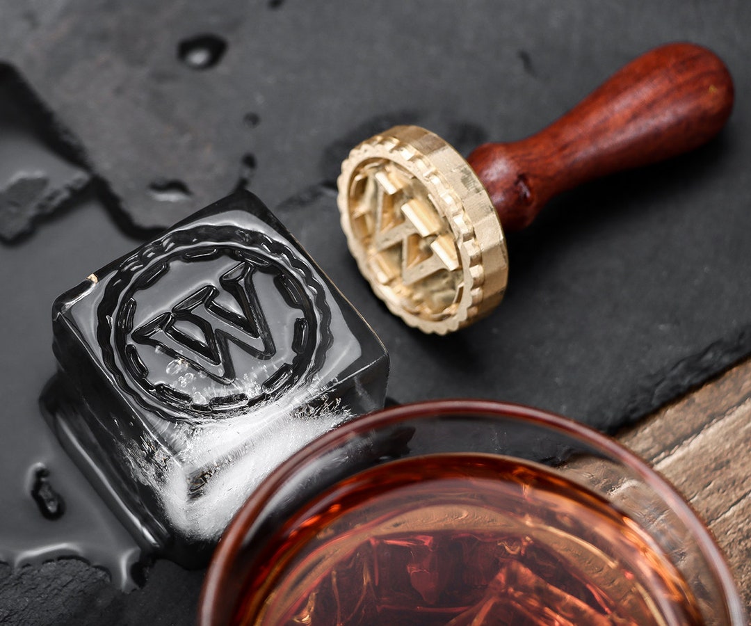 Custom Ice Cube Stamp in Brass , Personalize Ice Brand Stamp,custom Bar ...