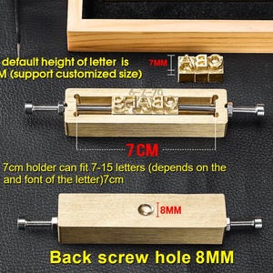 Custom Interchangeable Alphabet Stamp / Brass Metal Letters Stamp / 26 ...