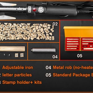 Interchangeable 26 Alphabet Stamps, Brass Metal Stamp, Heat Emboss With ...