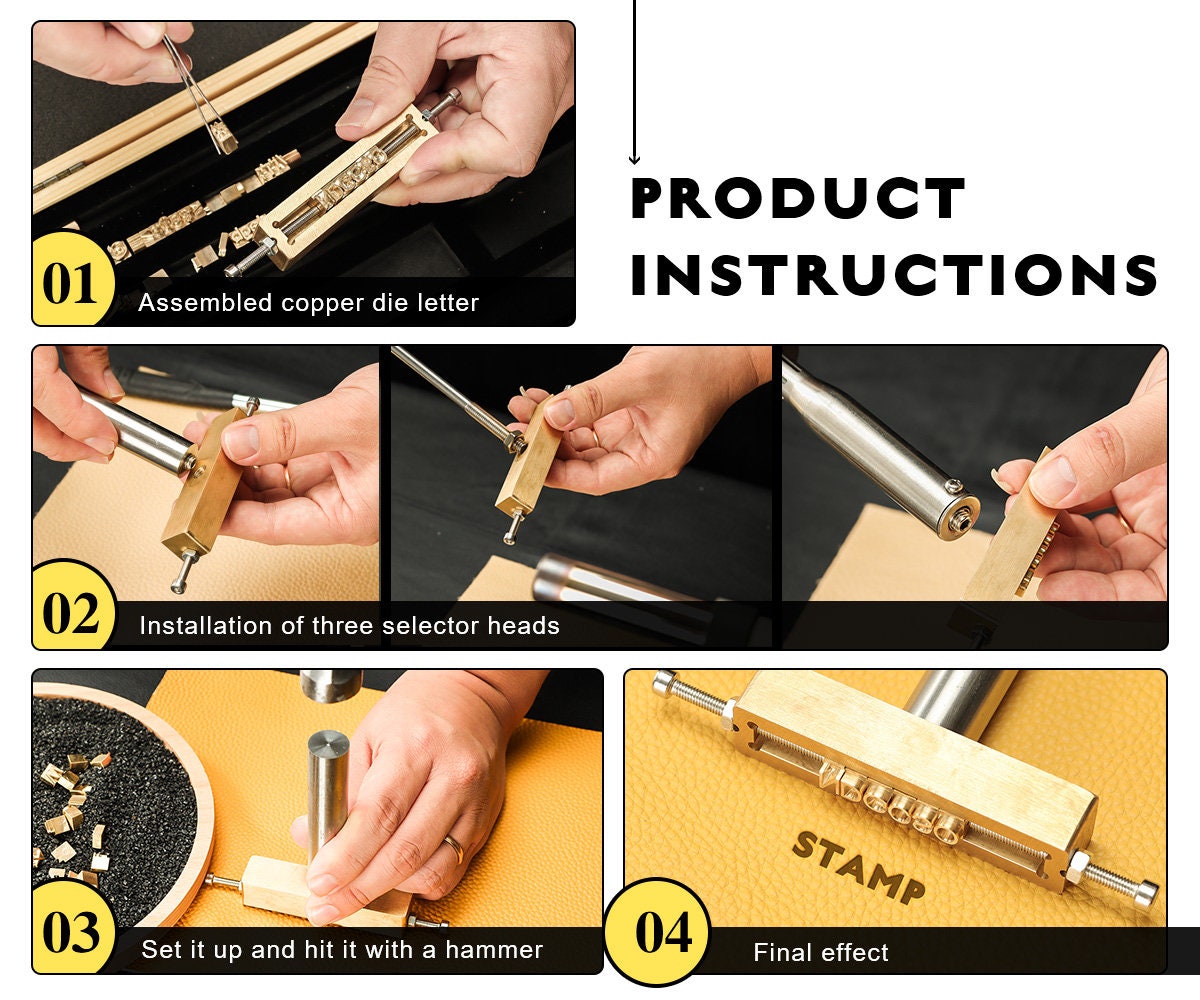 26 Interchangeable Alphabet Letter Stamp With T-slot - Etsy