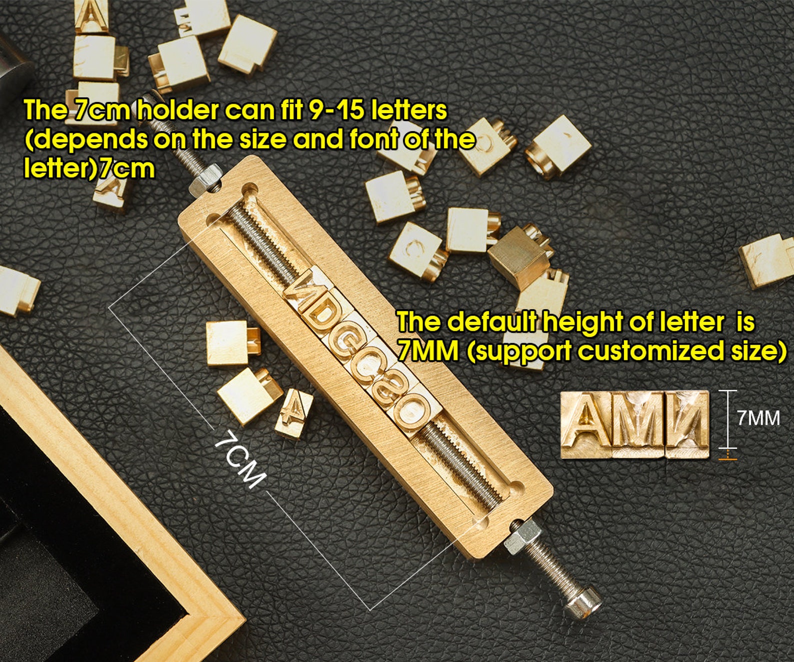 Custom Interchangeable Alphabet Stamp / Brass Metal Letters - Etsy
