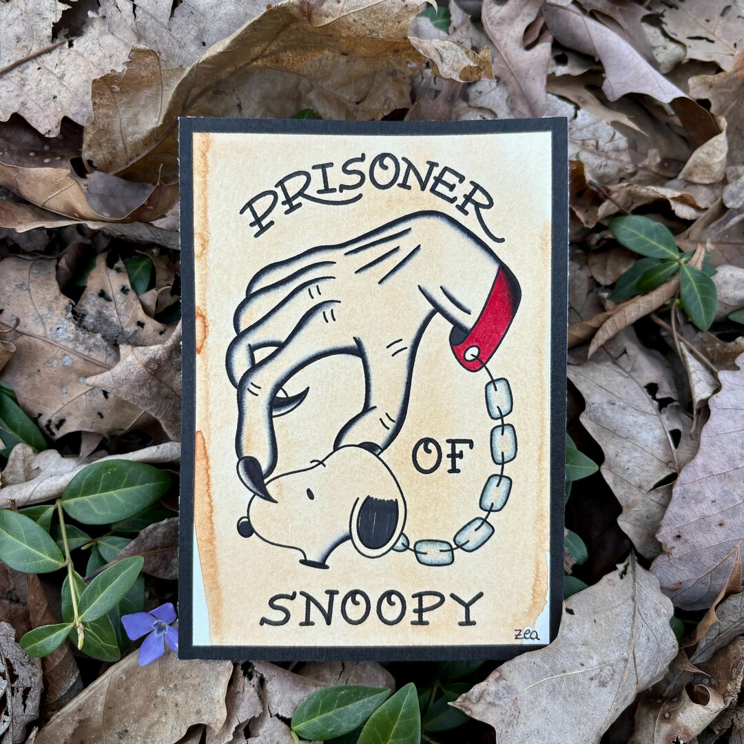 Prisoner Tattoo Flash Print - Etsy