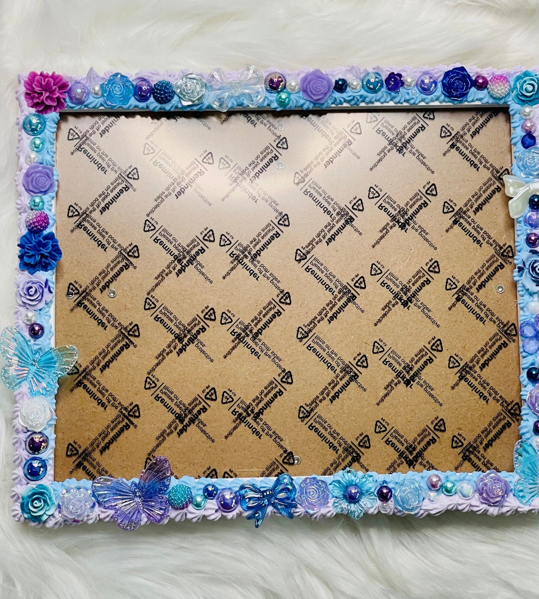 Custom 8x10 Picture Frame: Blue & Purple Butterfly Decor - Etsy