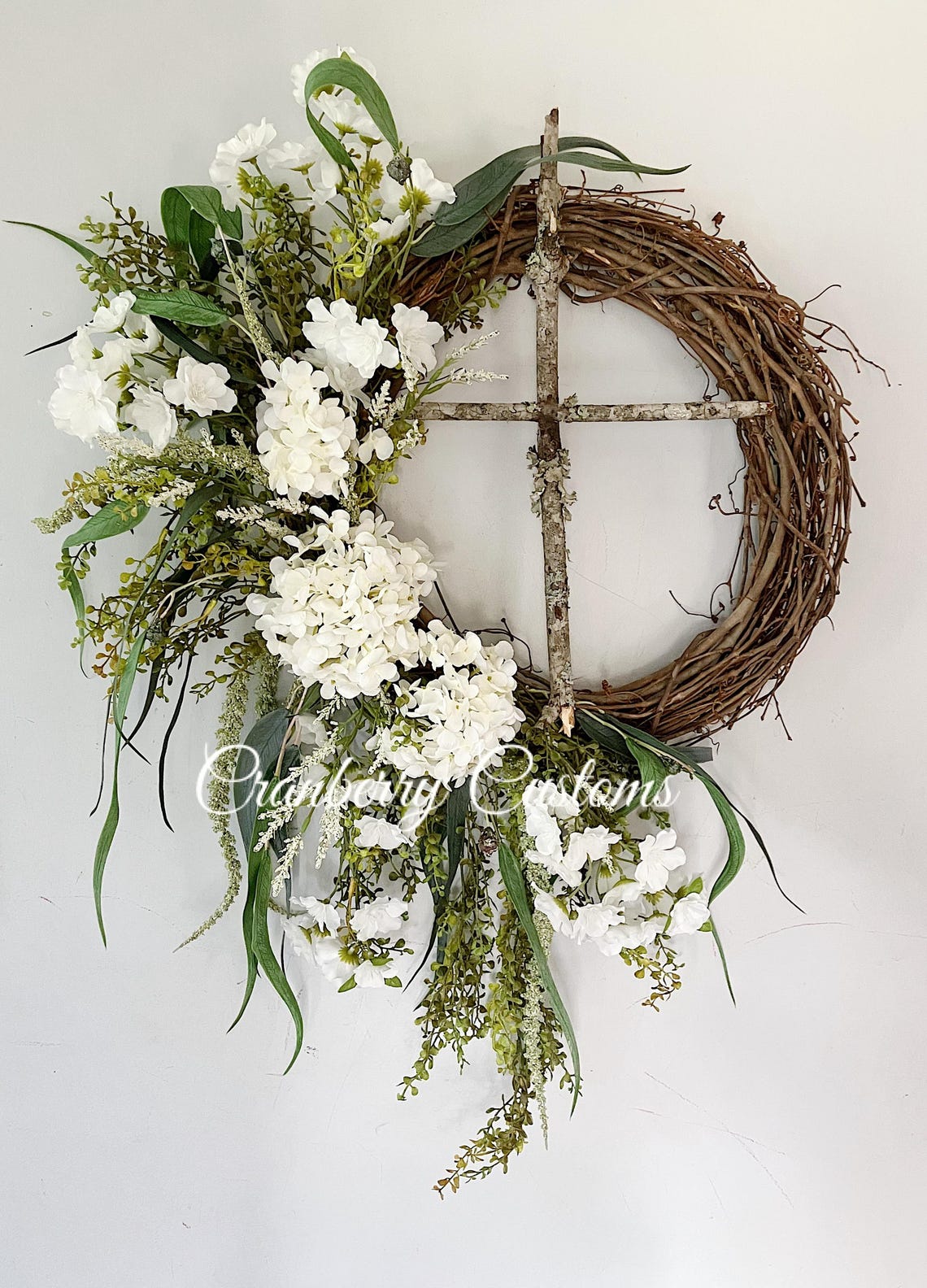 Church Door Wreaths. Cross Wreath. Christian Wreath. Jesus Wreath ...