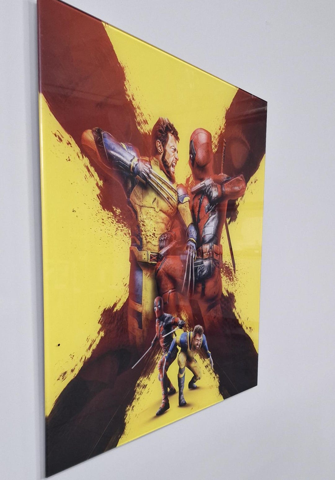 Deadpool & Wolverine Tempered Glass Picture 52x54 Cm - Etsy