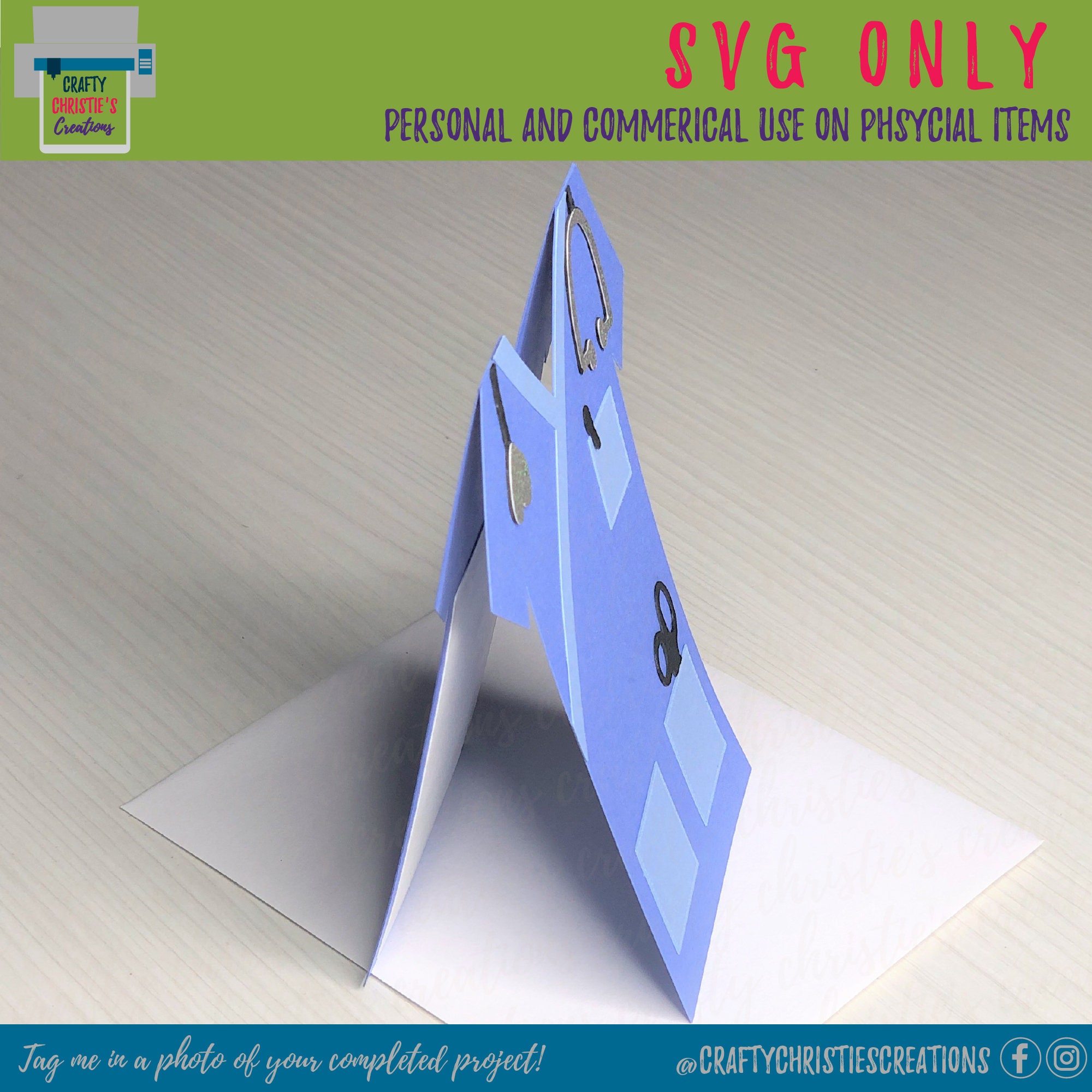 Scrub Top Card SVG Scrub Top Papercraft Card Scrub Top Cut - Etsy Canada