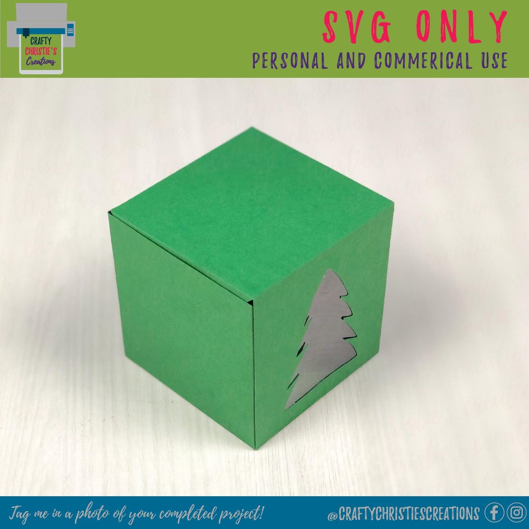Christmas Tree Treat Box SVG - Christmas Treat Box SVG - Treat Box ...