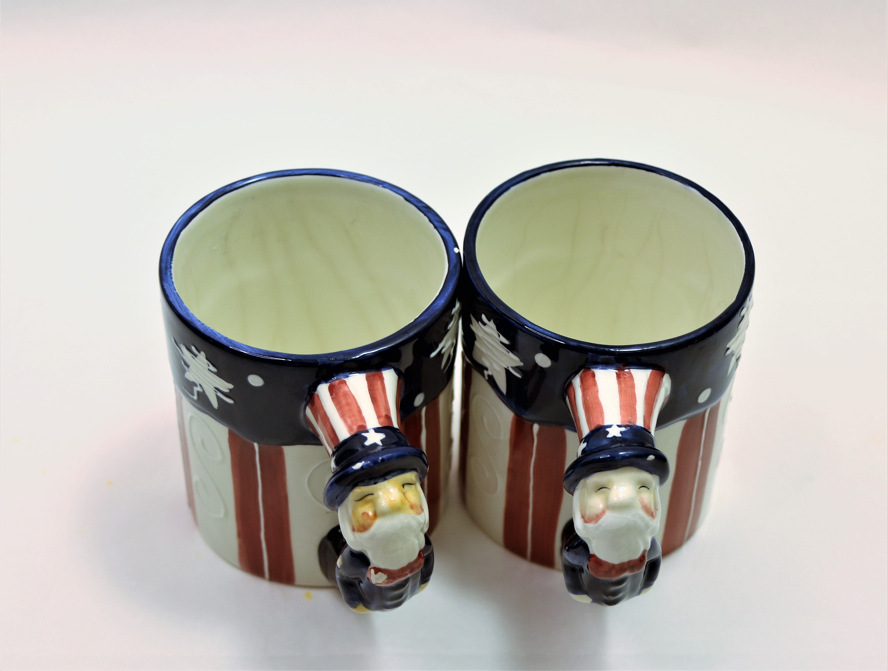 American Coffee Mug Uncle Sam Coffee Mug Red White and Blue | Etsy