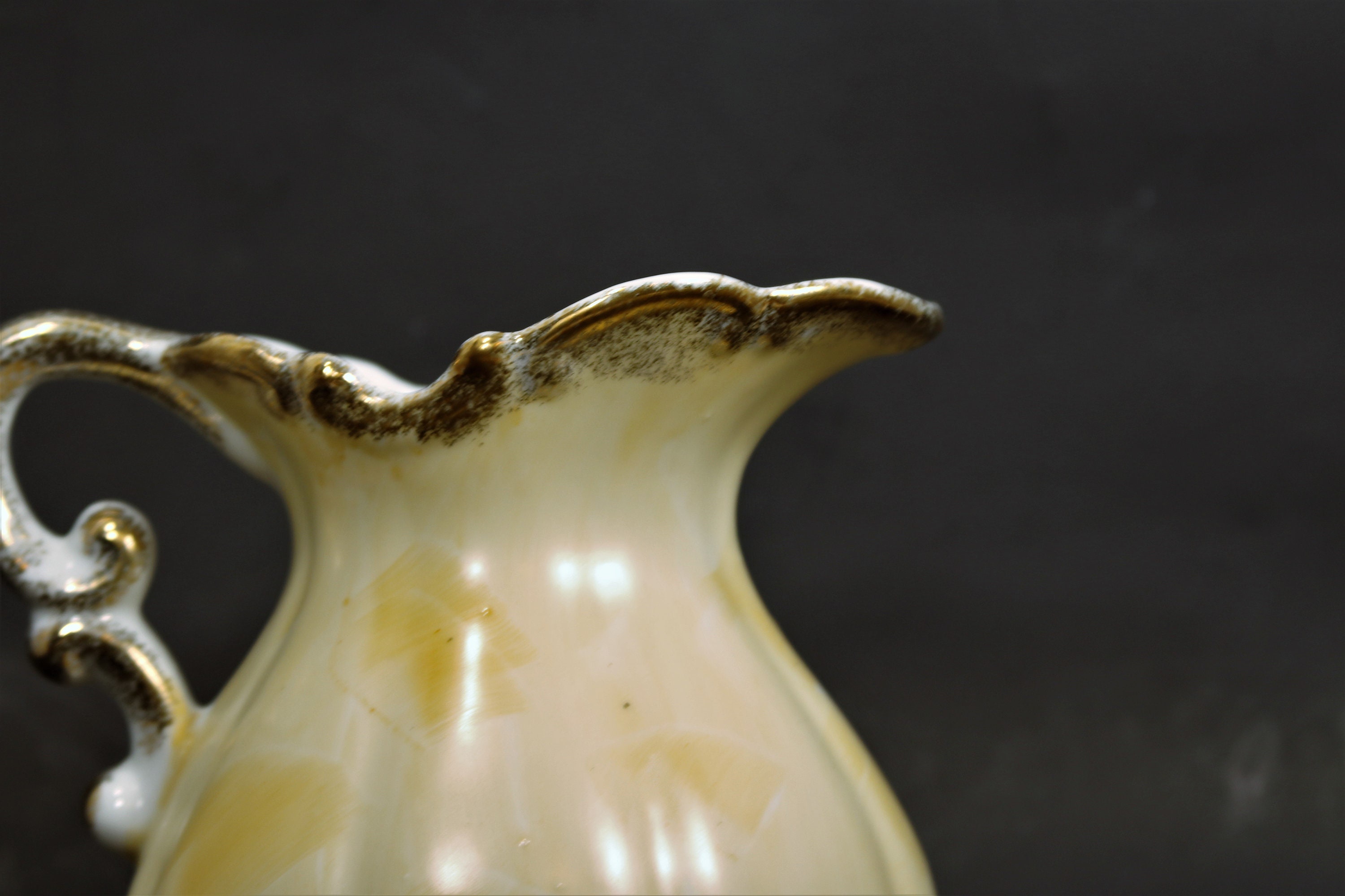 Hand Painted Water Pitcher Yellow Heritage Rose Floral Water - Etsy