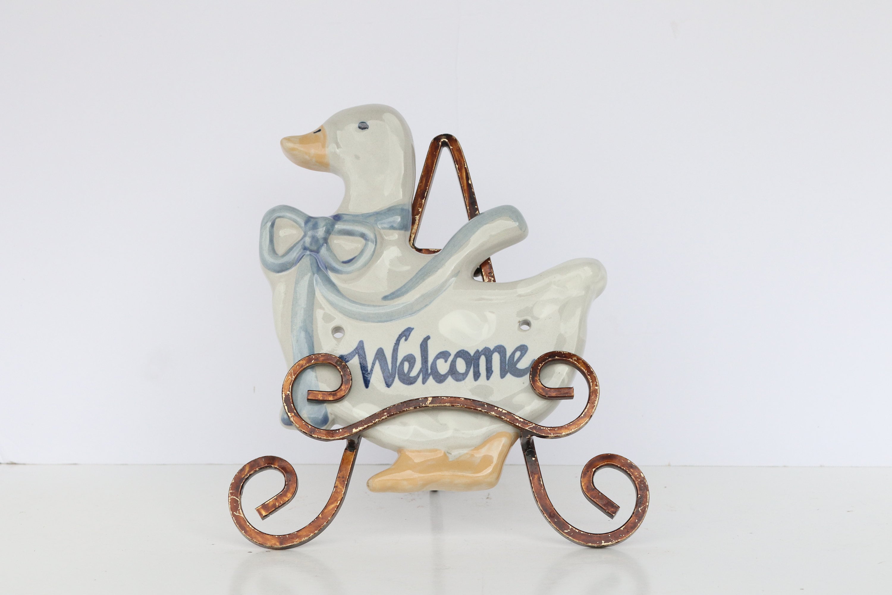 Vintage Goose Welcome Sign Louisville Stoneware Gaggle of - Etsy