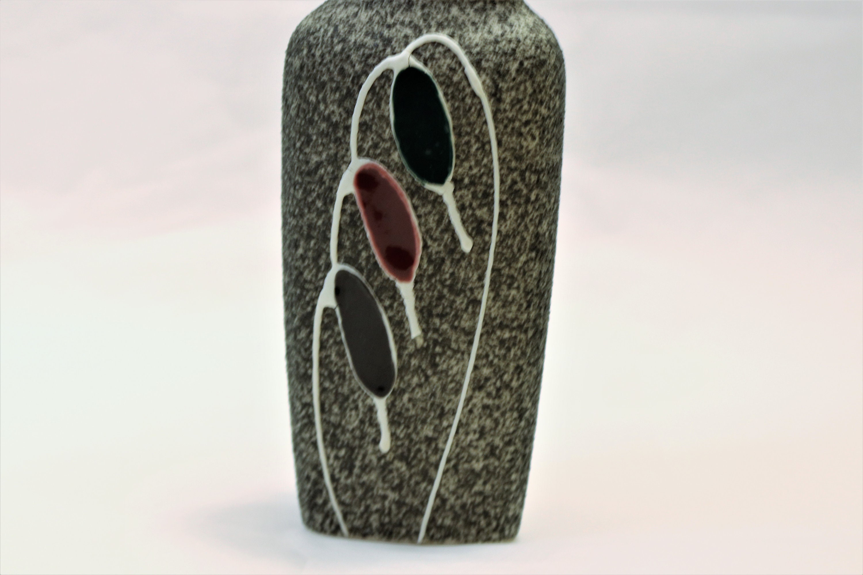 Bud Vase Gary, Rose Salt Glaze Vase, Art Pottery Triangle Vase, Gary ...