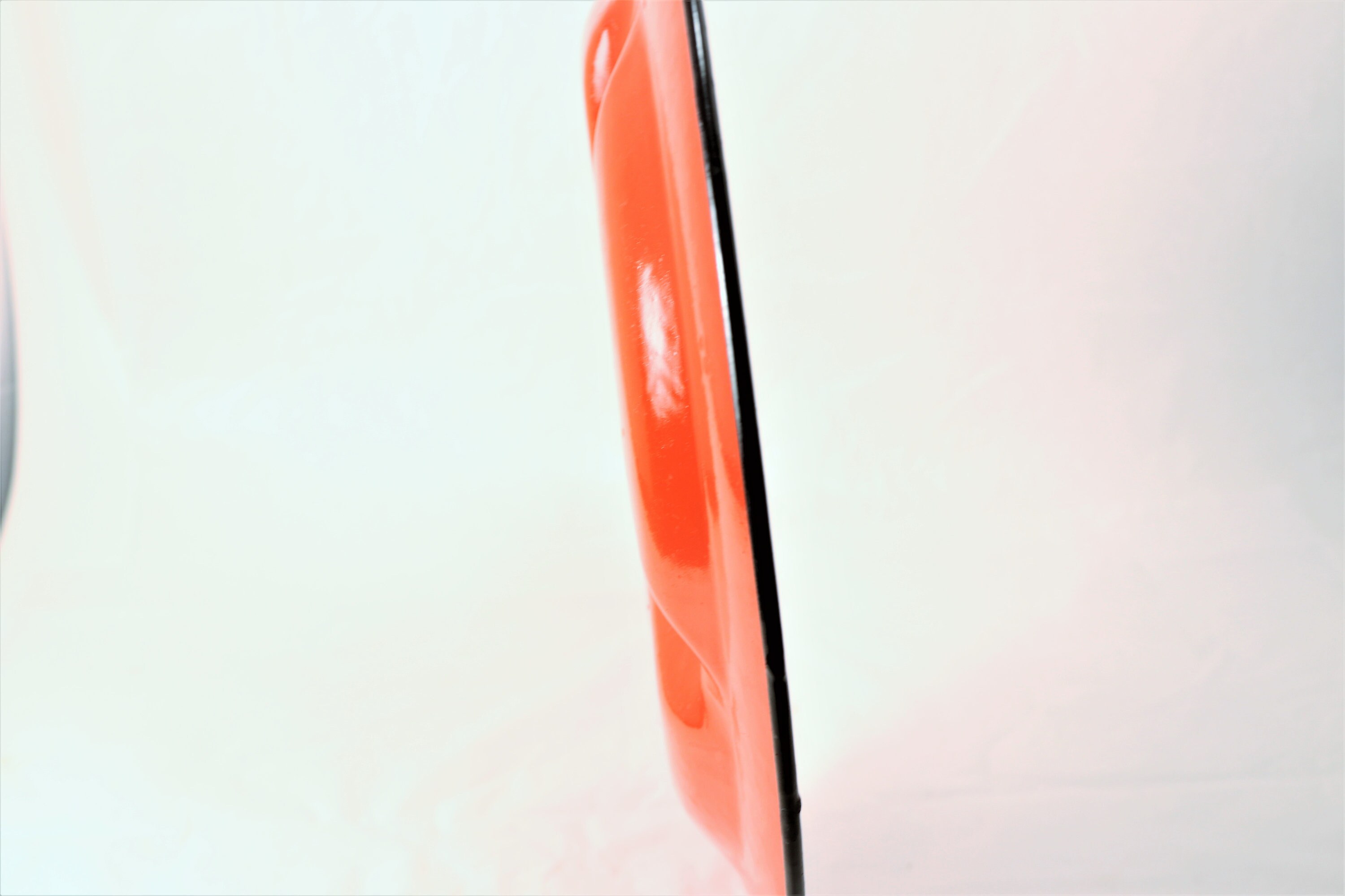 Enamel Dinner Plate Red Metal Plate Camping Enamel Plate | Etsy