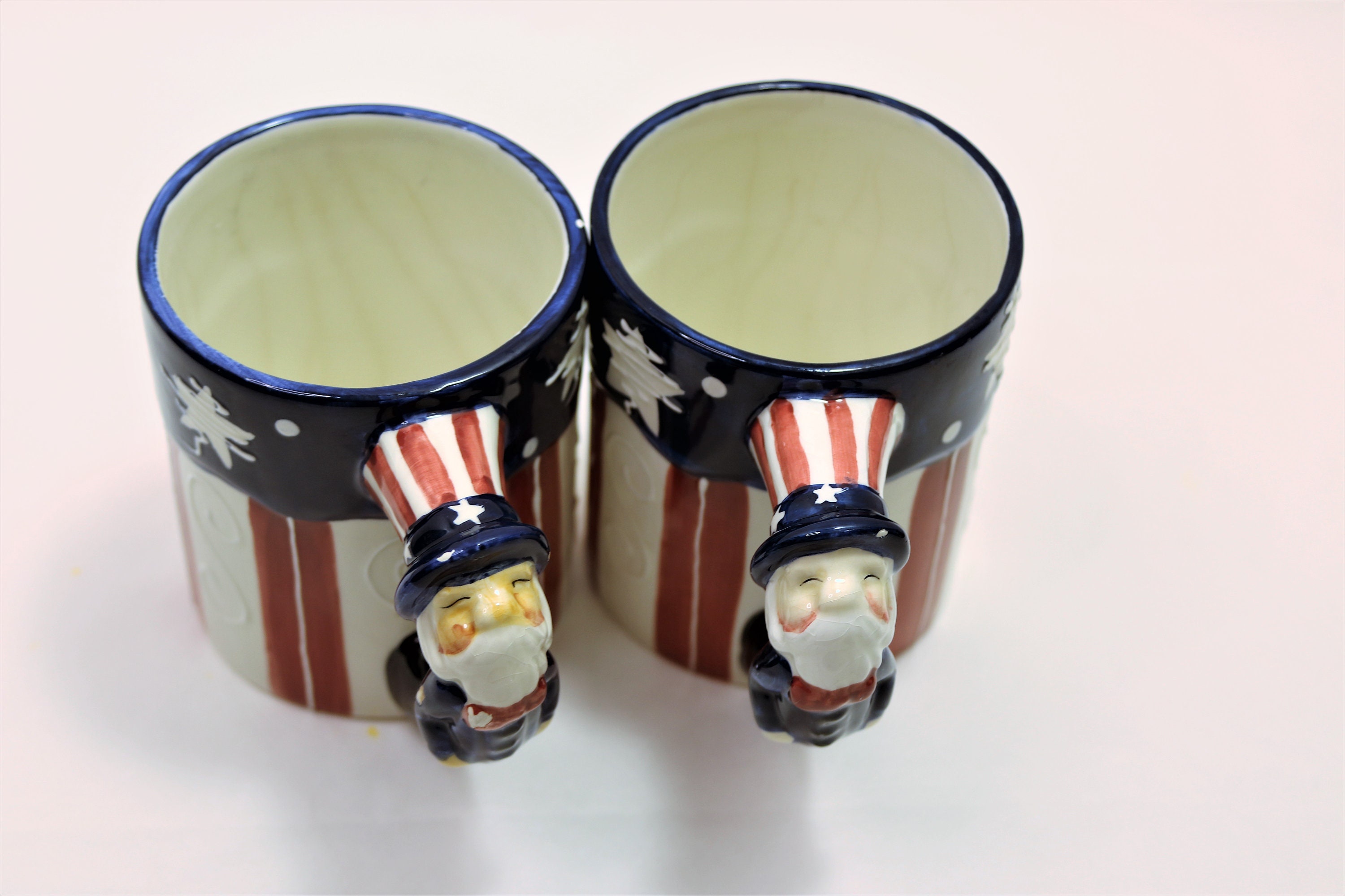 American Coffee Mug Uncle Sam Coffee Mug Red White and Blue | Etsy