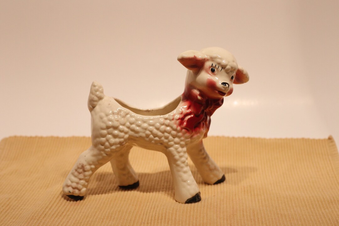 White Lamb Planter, Succulent Lamb Planter, White Lamb Planter Great ...