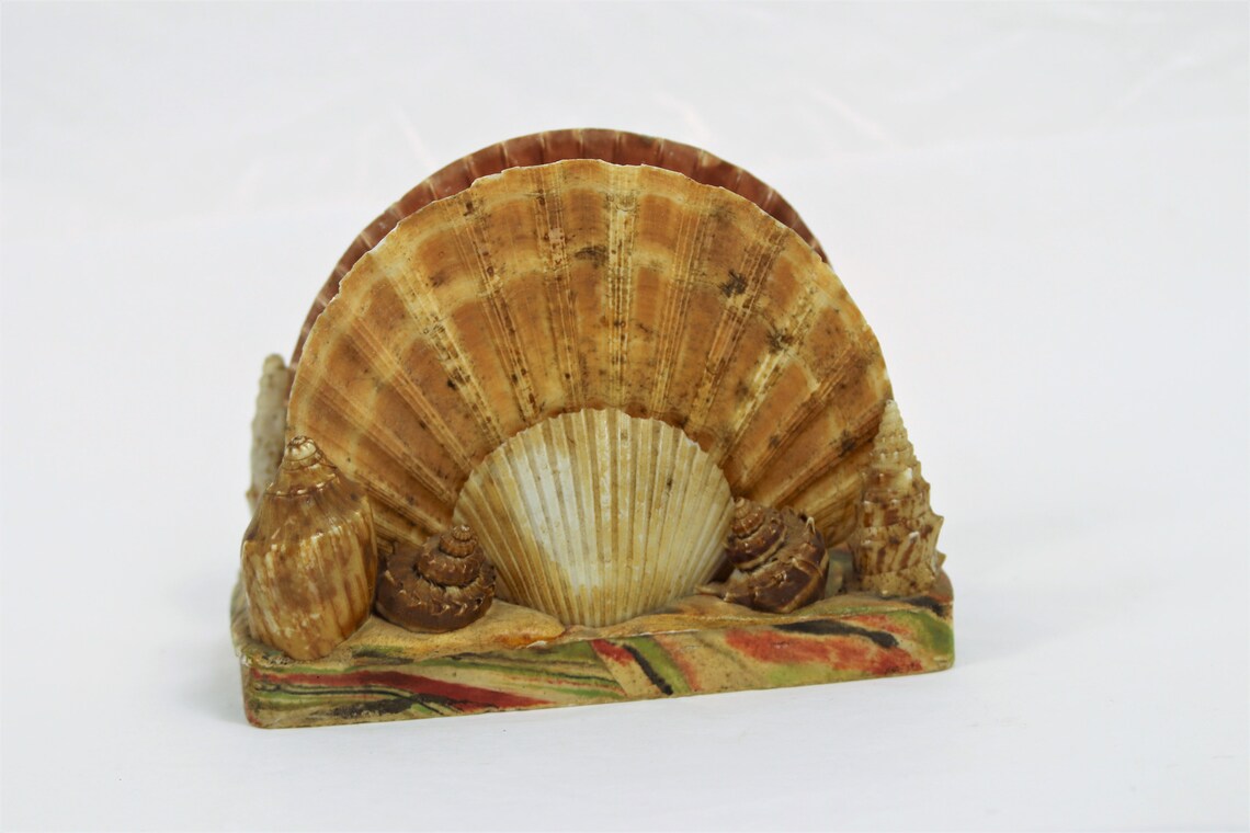 Shell Napkin Holder Beach Lake House Decor Real Shell Decor - Etsy