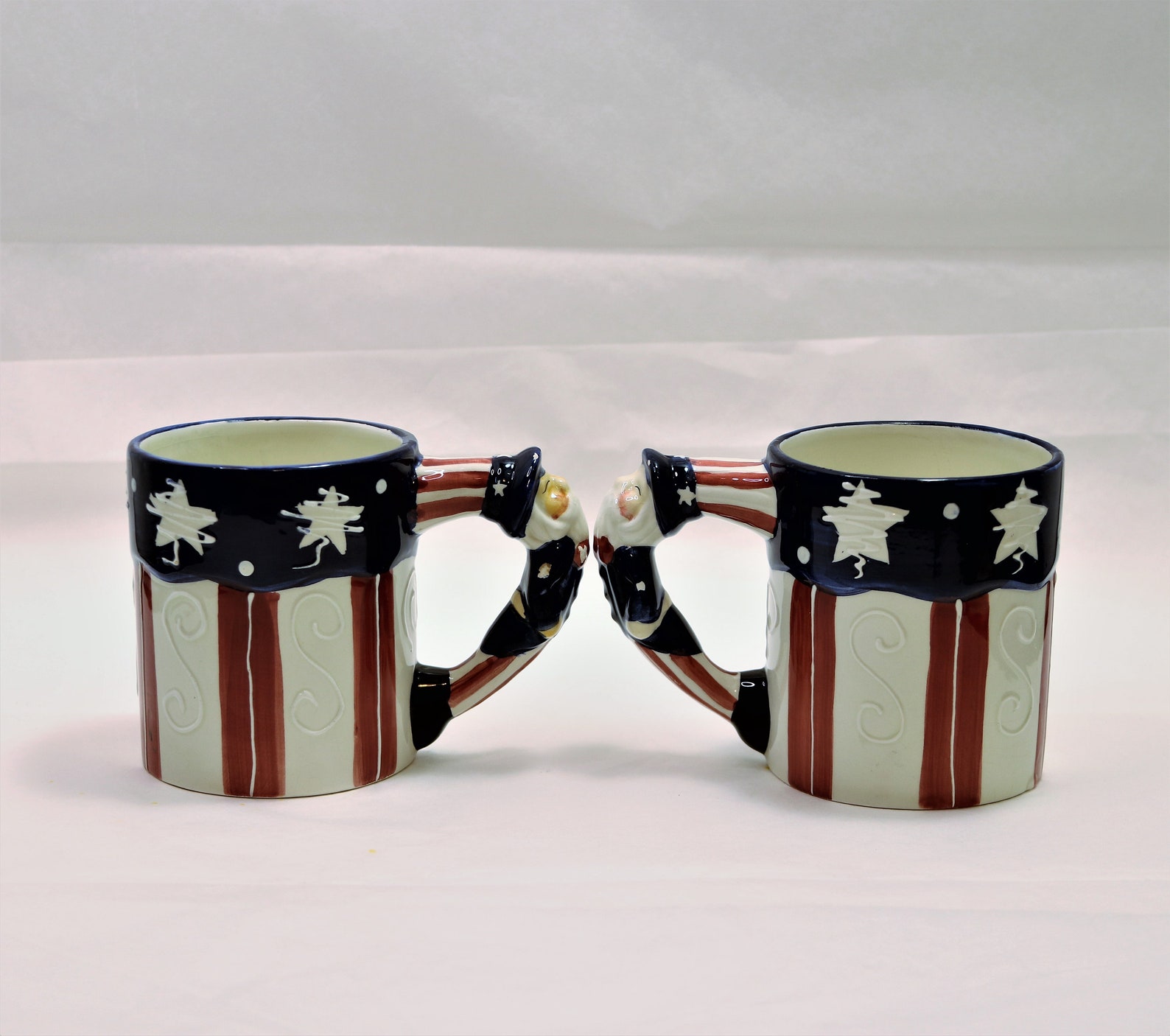 American Coffee Mug Uncle Sam Coffee Mug Red White and Blue - Etsy