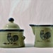 Jacaman Stoneware Creamer and Sugar With Three Coffee Cups - Etsy