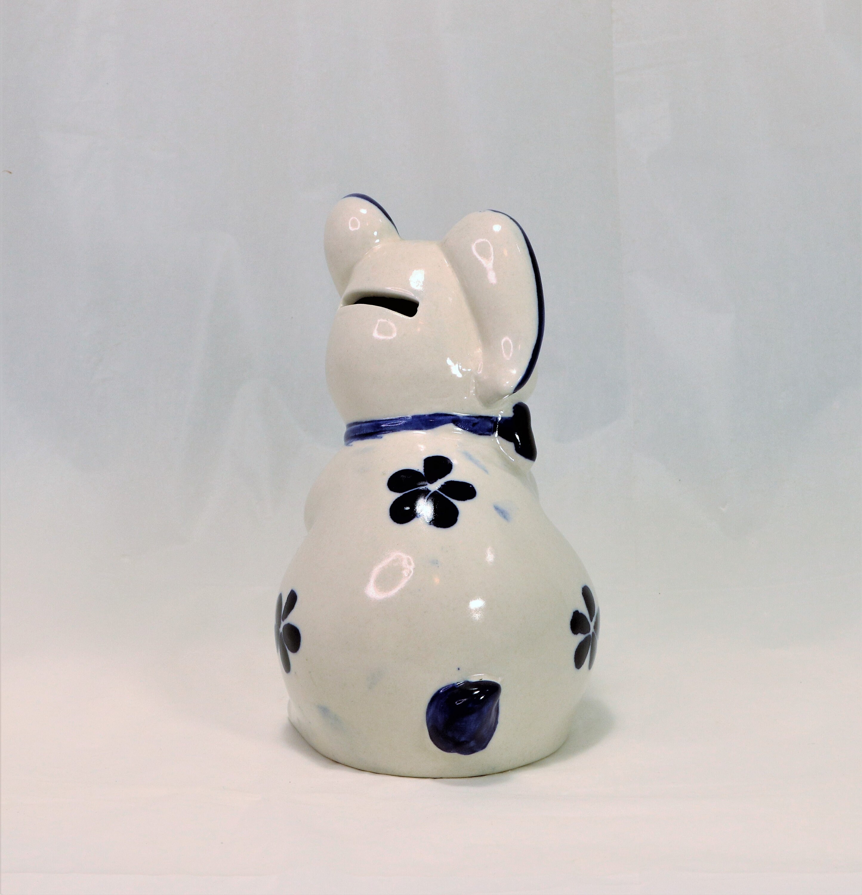 Blue and White Mouse Bank Ceramic Money Bank Coin Slot Money - Etsy