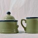 Jacaman Stoneware Creamer and Sugar With Three Coffee Cups - Etsy