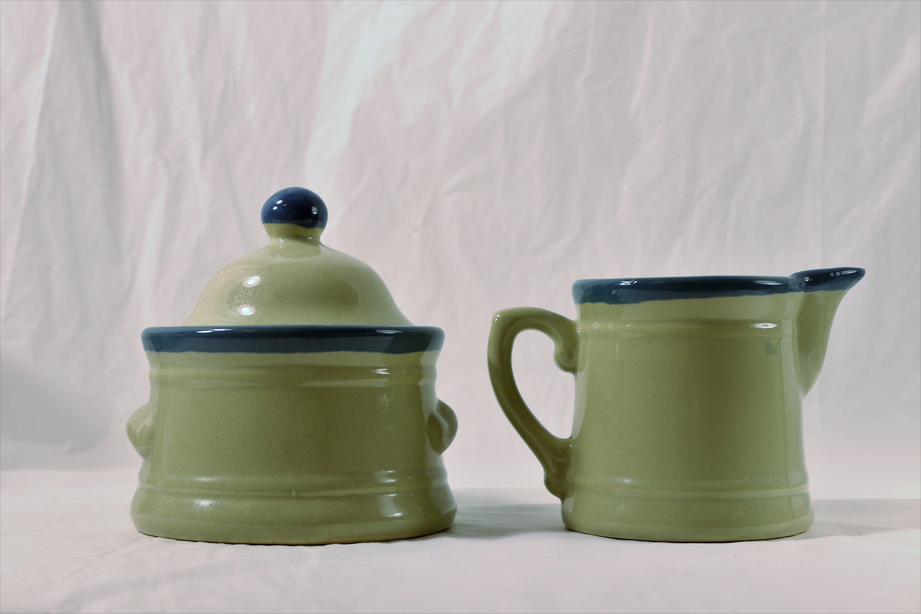 Jacaman Stoneware Creamer and Sugar With Three Coffee Cups - Etsy