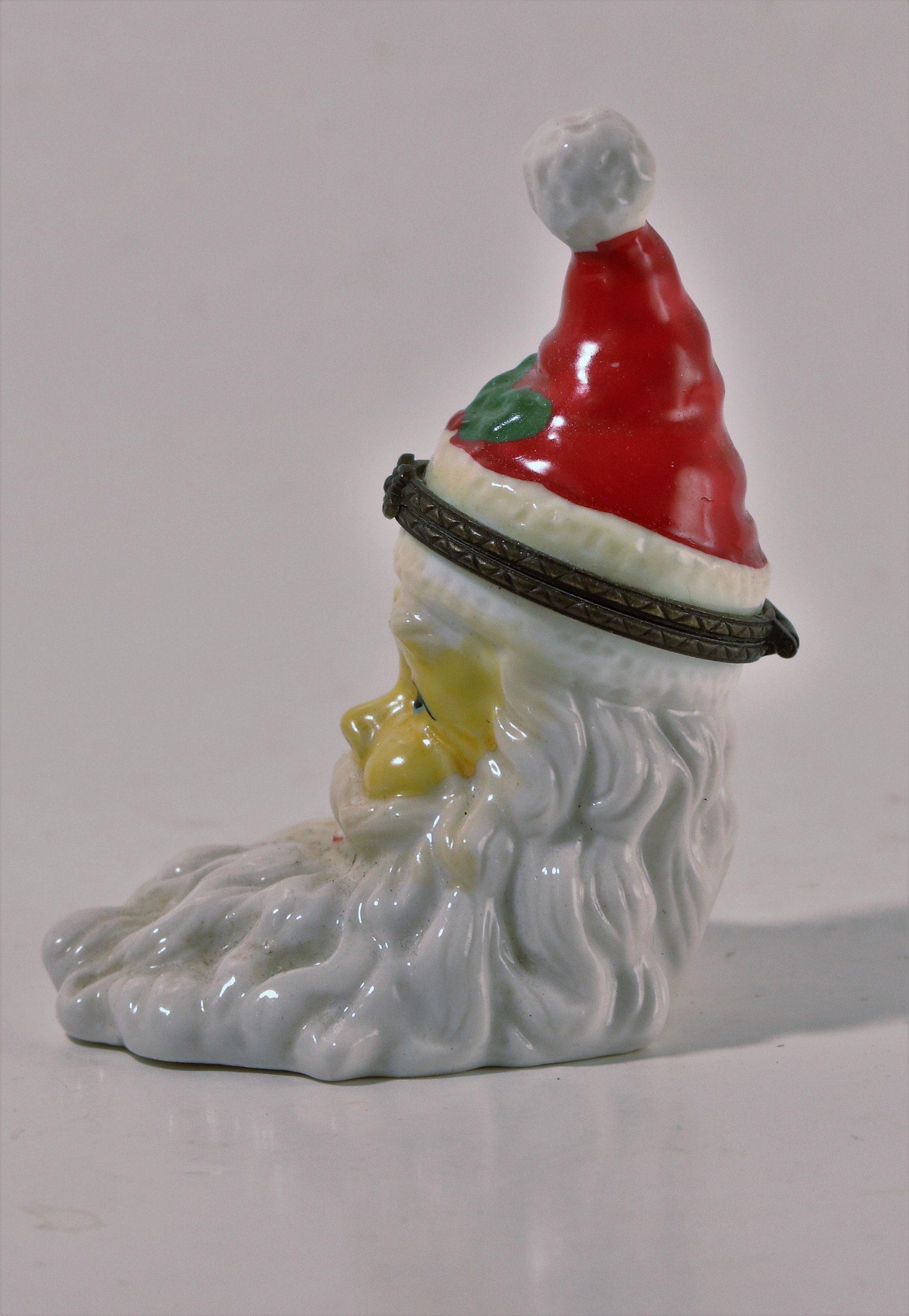 Vintage Santa Hinged Trinket Box, Christmas Jewelry Ring Box - Etsy