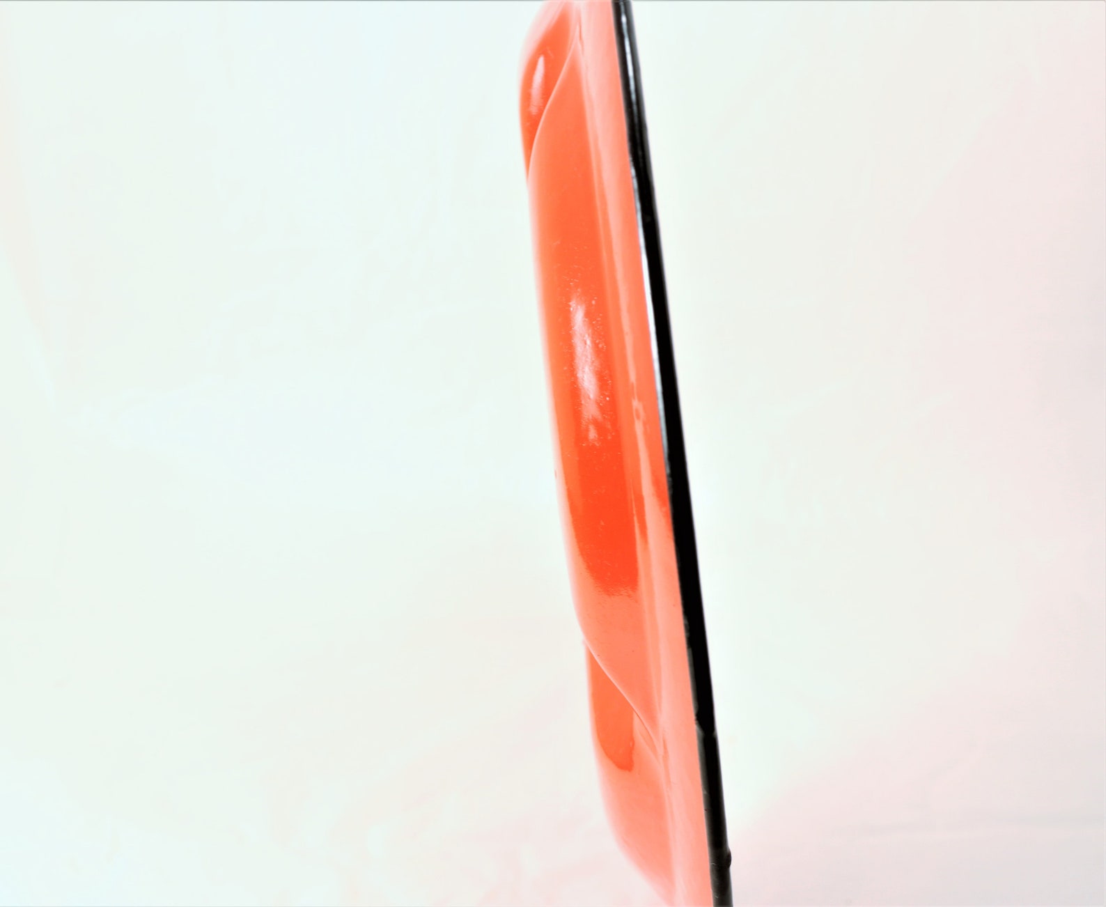 Enamel Dinner Plate Red Metal Plate Camping Enamel Plate | Etsy