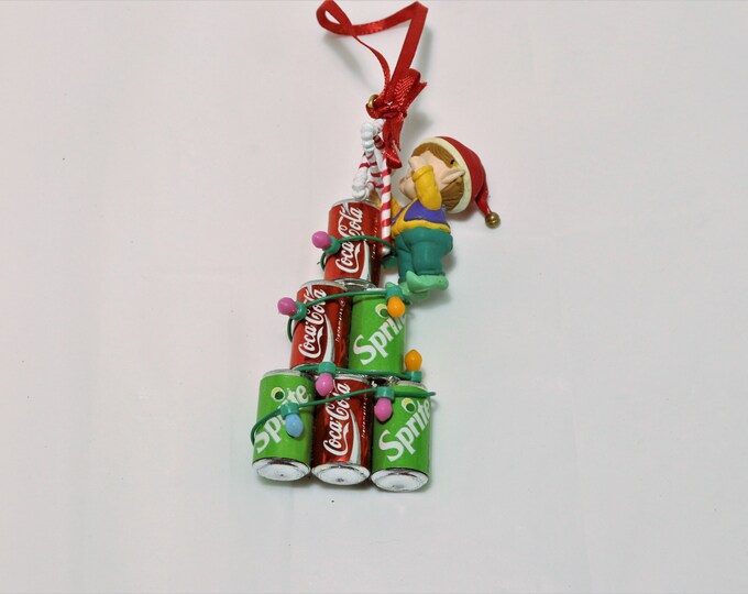 Coke Christmas Ornament Elf Coke a Cola Ornament Vintage - Etsy