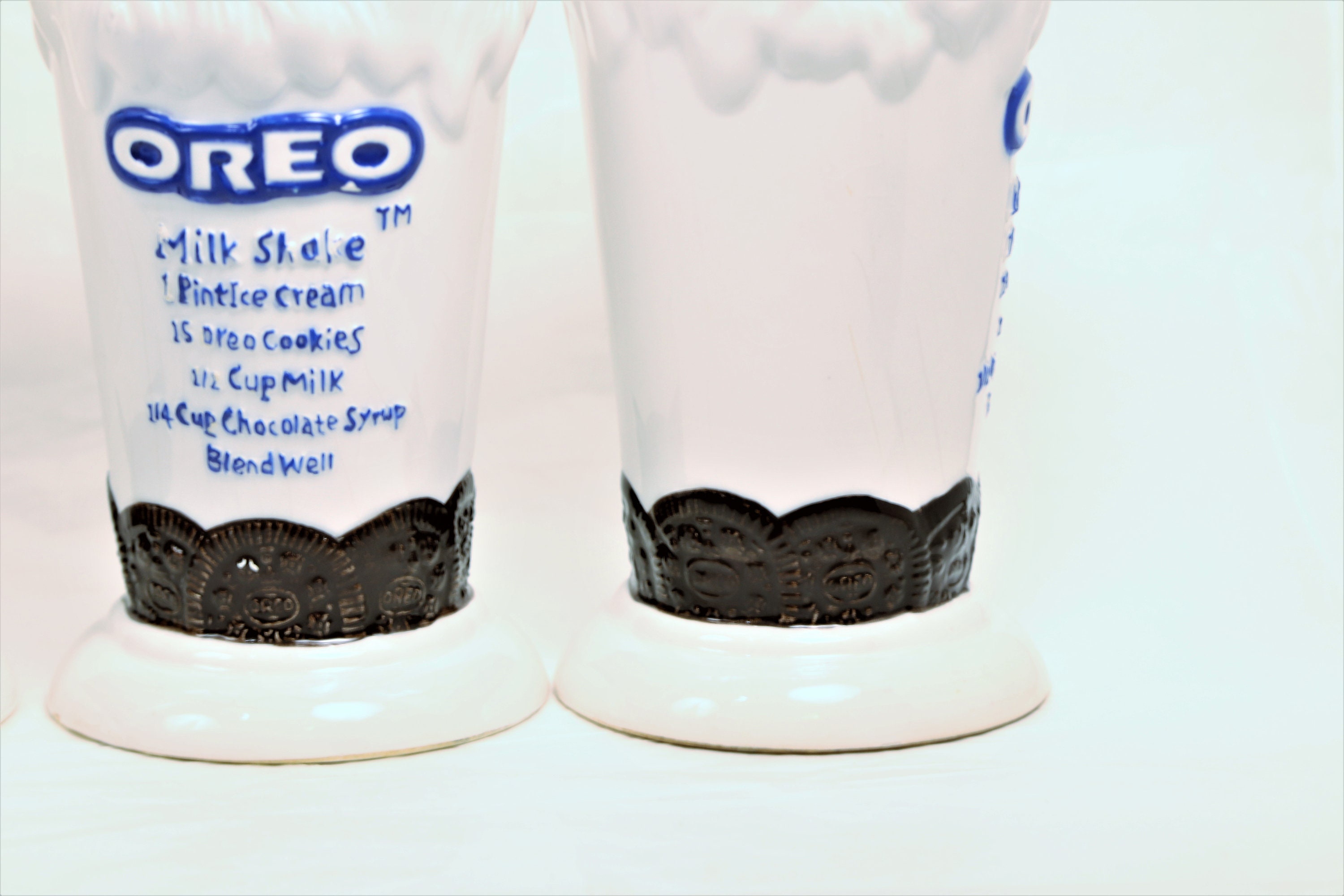 Oreo Milkshake Glasses Vintage Soda Shop Decor Oreo - Etsy