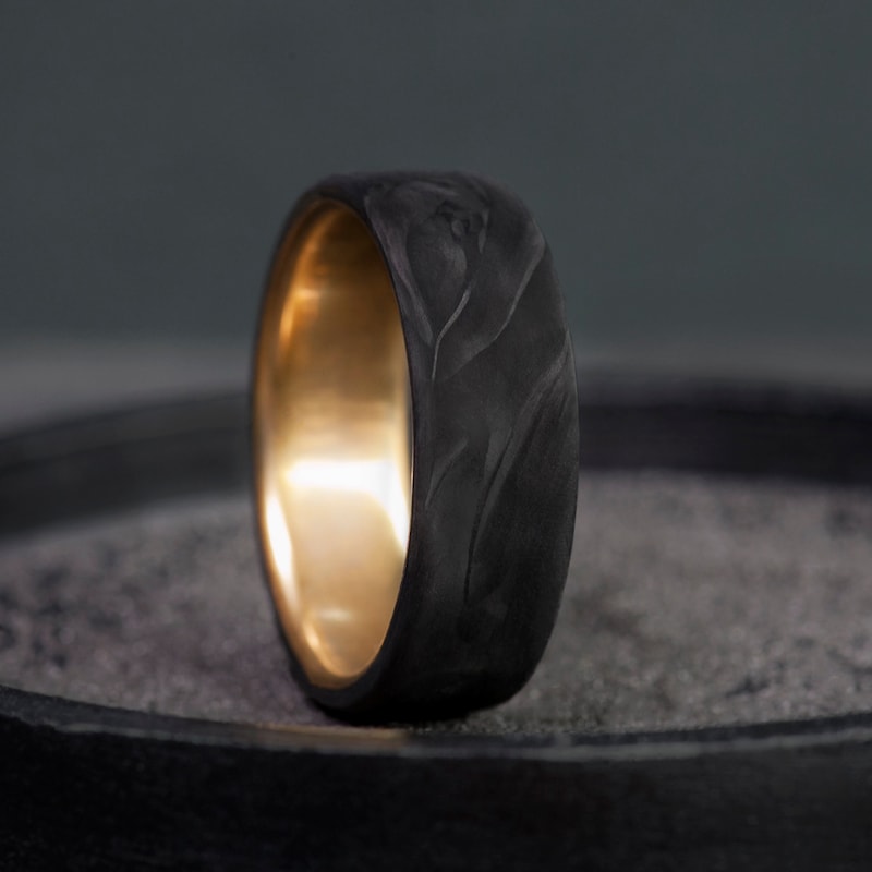 Rustic Wedding Band - Etsy