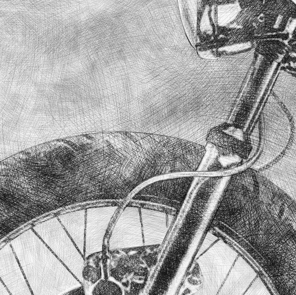 Digital Cafe Racer Downloadable Artwork Honda CB 550 Motorcycle Sketch ...