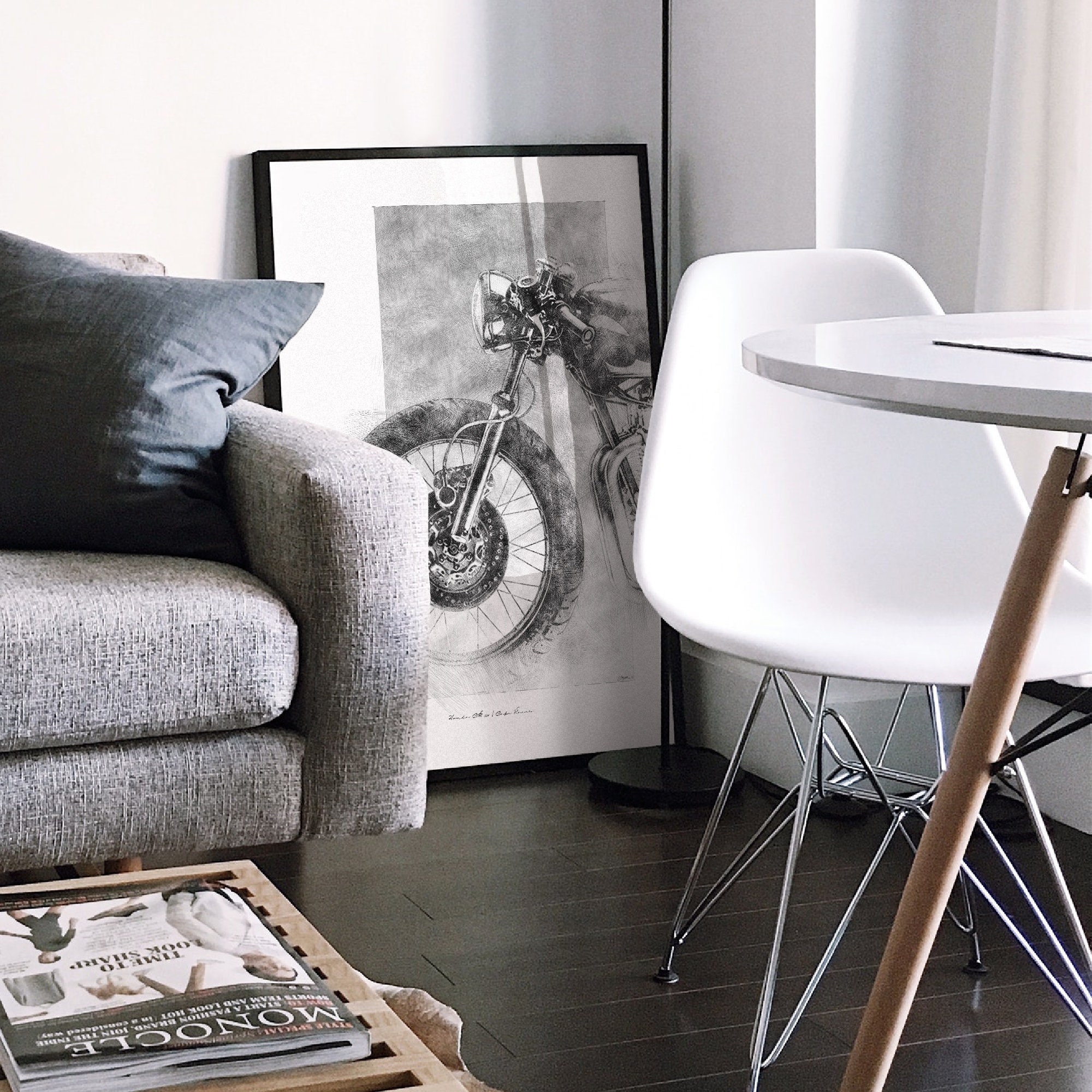 Digital Cafe Racer Downloadable Artwork - Honda CB 550 Motorcycle ...