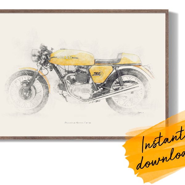 Ducati Art Print - Etsy