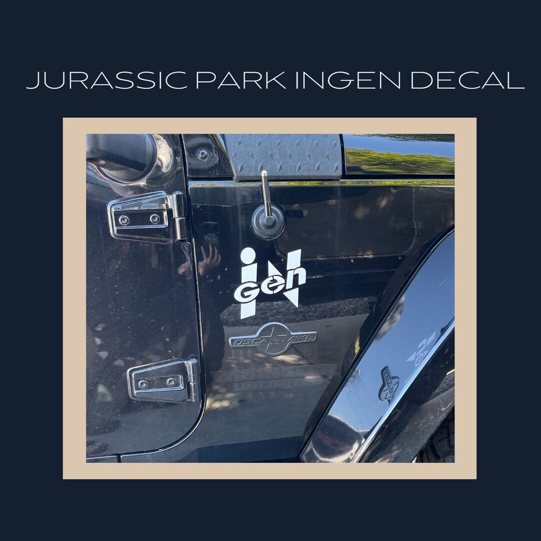Jurassic Park Ingen Decal - Etsy