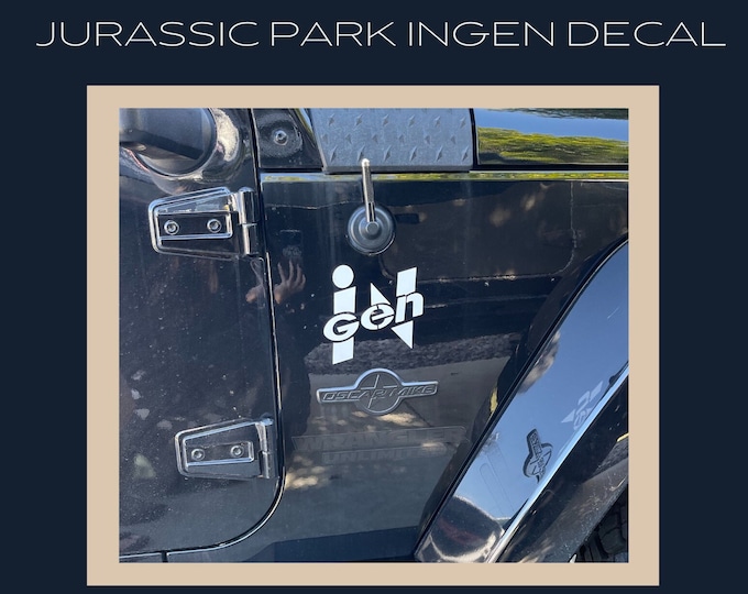 Jurassic Park Ingen Decal - Etsy