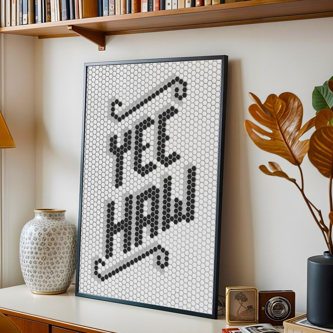 Yee Haw Hex Tile Print - 3D Detailed Design - Etsy