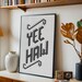 Yee Haw Hex Tile Print - 3D Detailed Design - Etsy