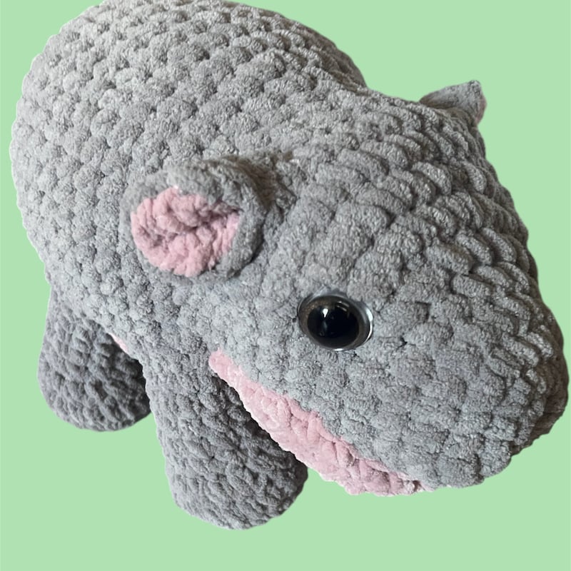 Moo Deng Hippo Plushie - Etsy