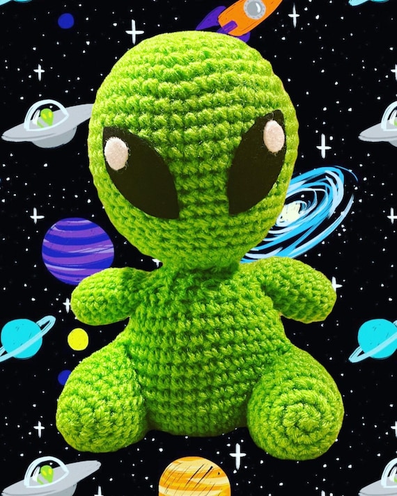 Handmade UFO Alien Cute Plushie - Etsy UK