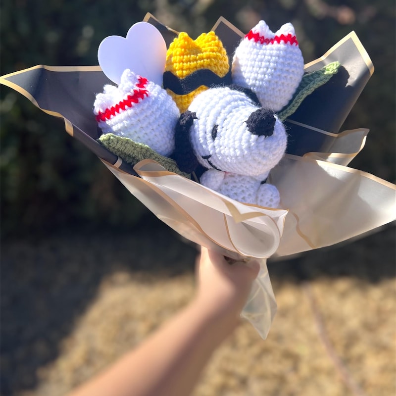 Snoopy Flower Bouquet - Etsy