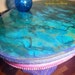 Blue Marble Table Funky Decor Boho Furniture Living Room Bohemian ...