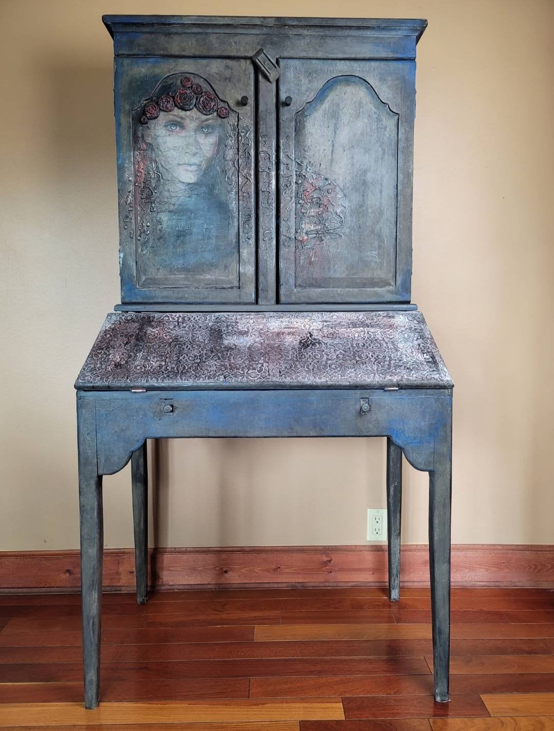 Witchy Secretary Desk - Boho Desk - Bohemian Secretary Desk - Funky ...