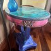 Blue Marble Table Funky Decor Boho Furniture Living Room Bohemian ...