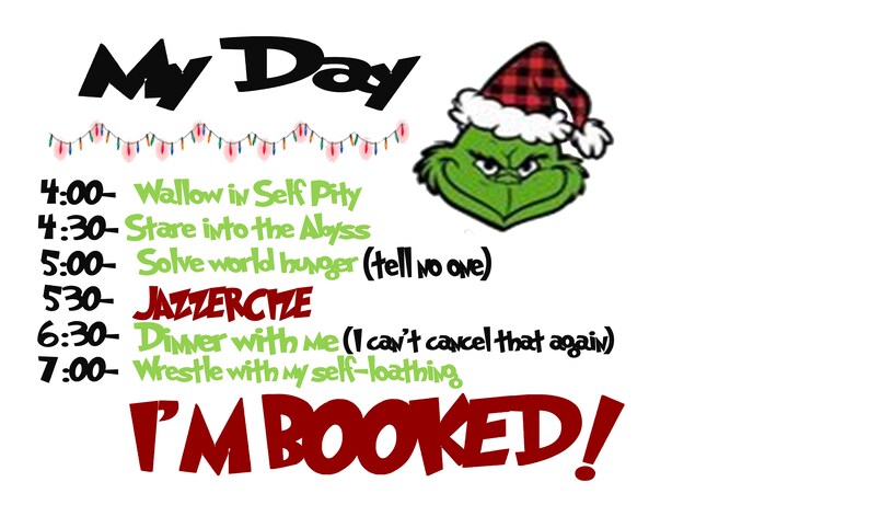 My Day, I'm Booked the Grinch in Buffalo Plaid - Etsy